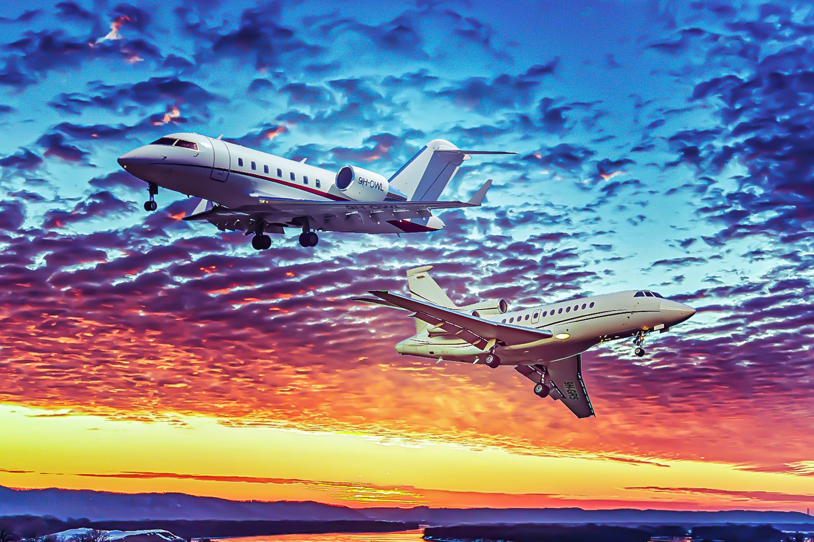 These Are Different Private Jets In The Heavy Jet Class