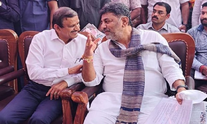 Kanakapura: MP Dr. CN Manjunath and Deputy CM DKShi share stage for the ...