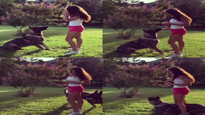 Amazing Woman Teaches Adorable Dog Impressive Tricks!