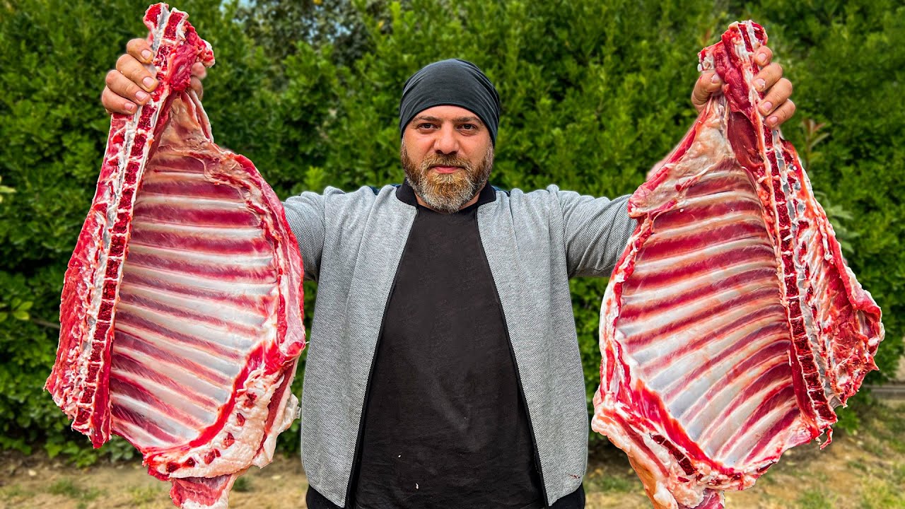 Giant Ribs Roasted in a Tandoor for the Festive Table
