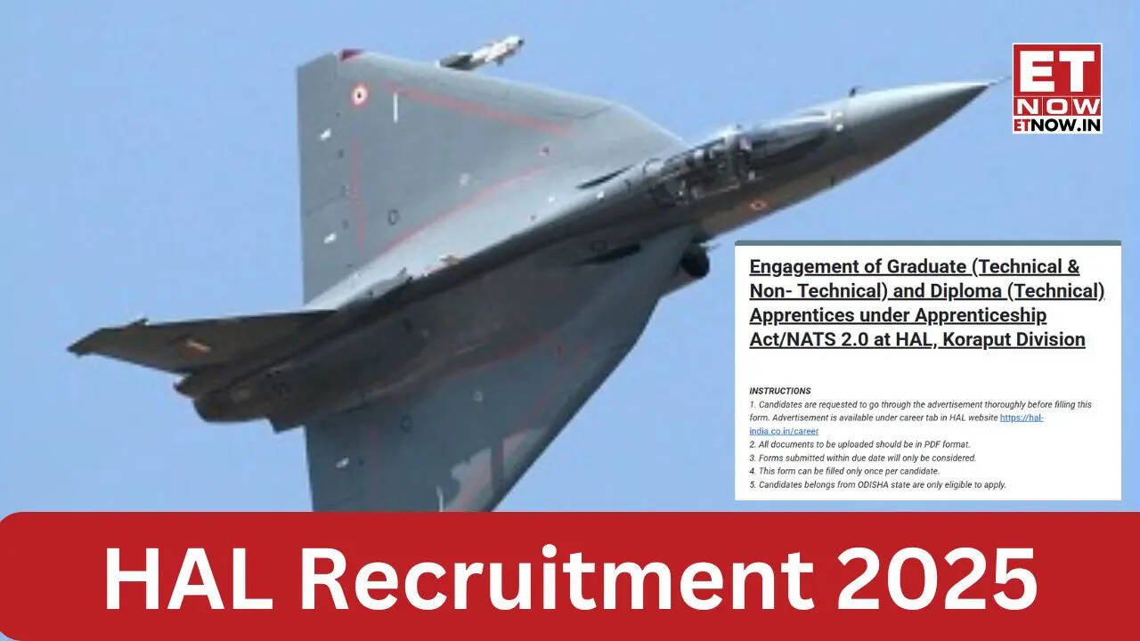 HAL Recruitment 2025: Check how to apply online at direct link hal ...