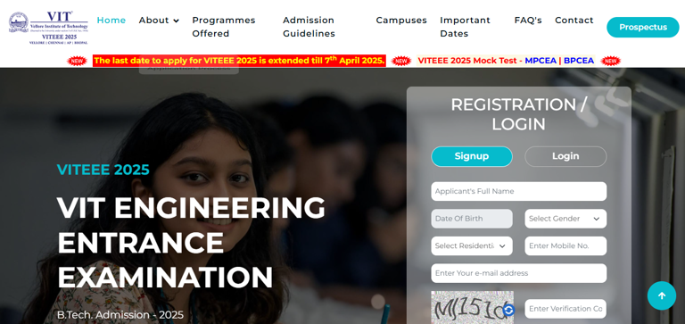 VITEEE registration window 2025 closing today: Check direct link to apply and other details here