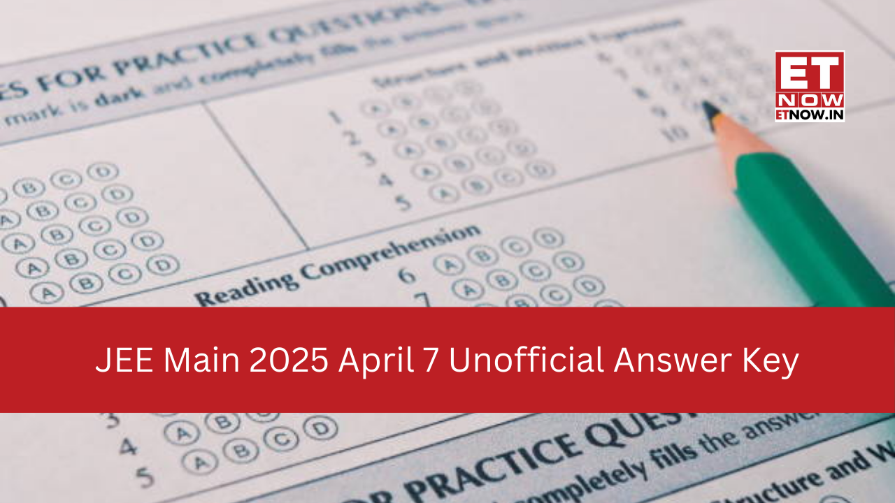 JEE Main 2025 April 7 answer key OUT at private portals; How to check marks through unofficial ...