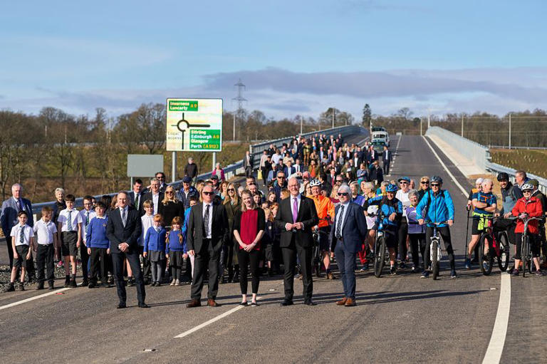 Fanfare as Perth's Destiny Bridge and New Kingsway are officially opened