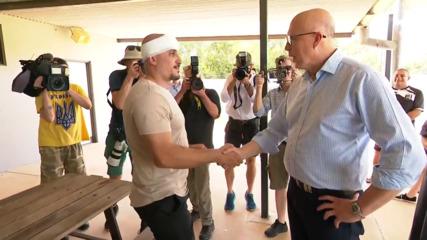 Australia opposition leader Dutton injures cameraman after wayward ...