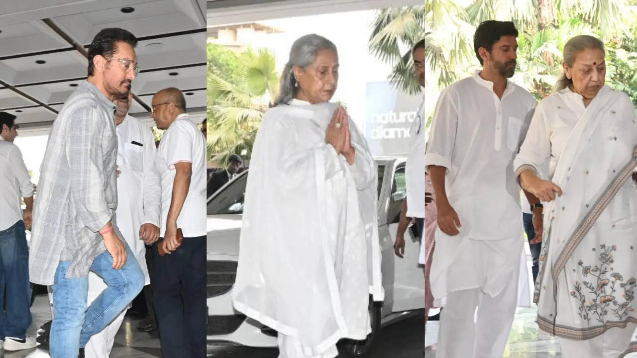 Manoj Kumar Prayer Meet: Aamir Khan, Jaya Bachchan, Farhan Akhtar ...