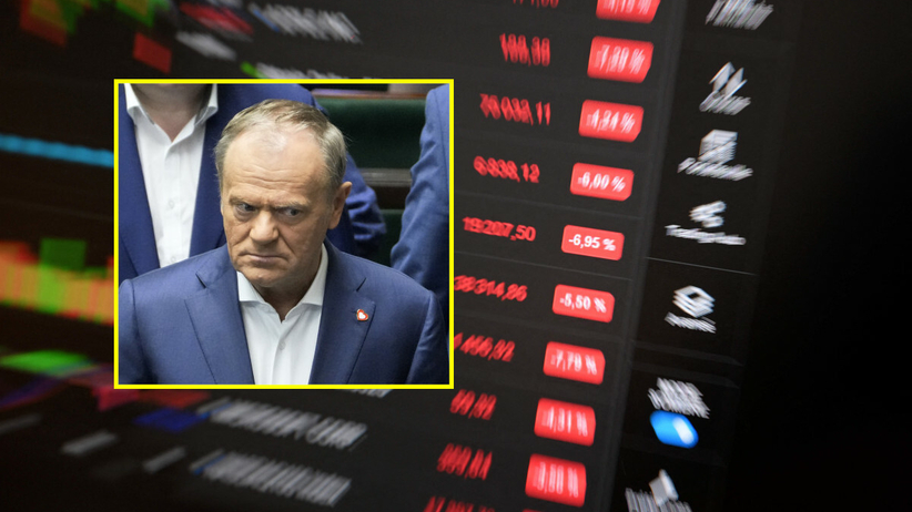 Trzęsienie ziemi na giełdach. Tusk przyznaje: Polska dostała rykoszetem