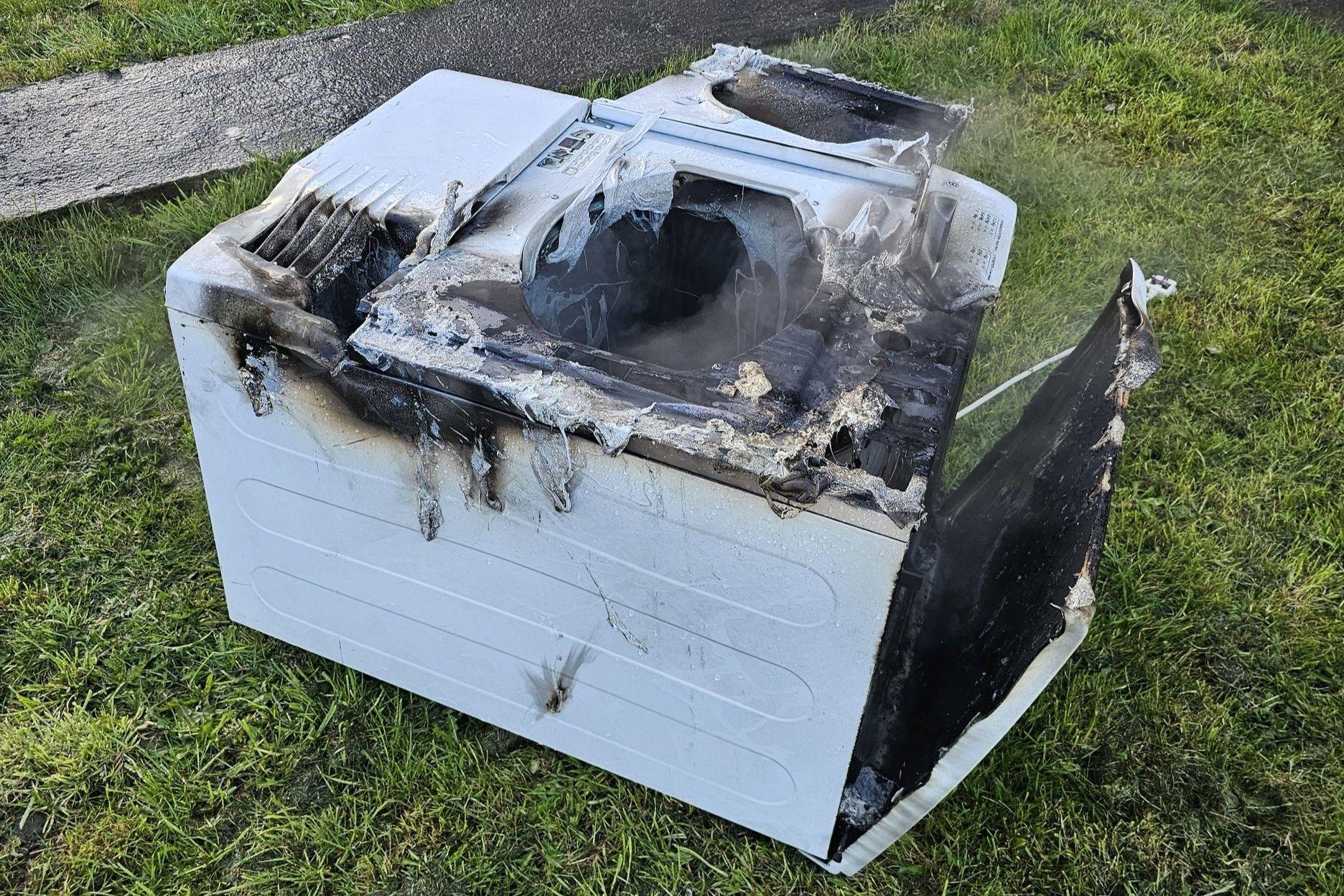 Firefighters tackle tumble dryer on fire in Carnforth