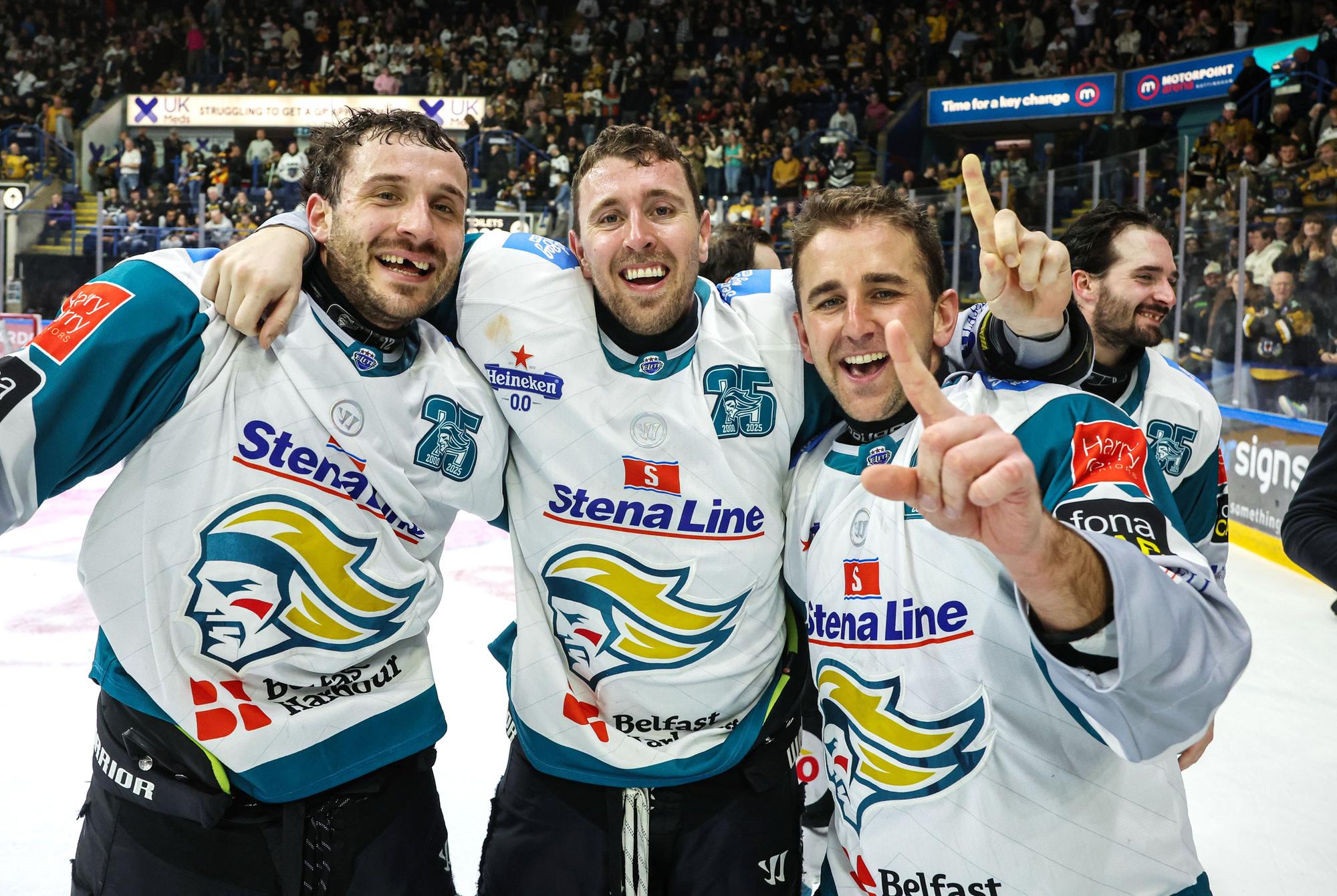 In pictures: Belfast Giants beat Panthers in overtime to be crowned ...