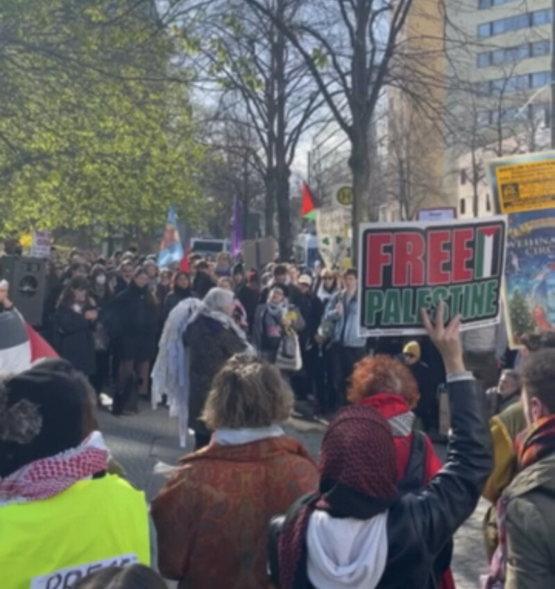 Protest in Berlin over plan to deport Irish citizens for taking part in ...