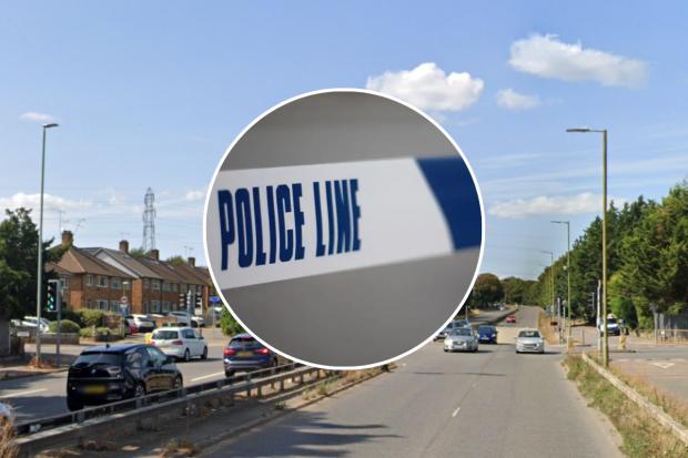 Police close A41 lane after Mercedes and Audi crash