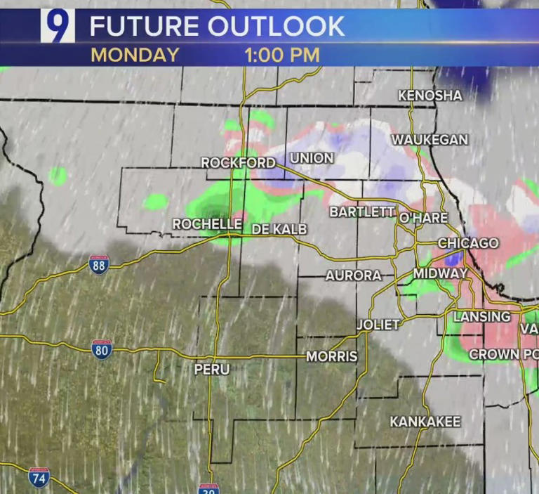 Monday forecast: Temps drop throughout the day in Chicagoland, rain ...