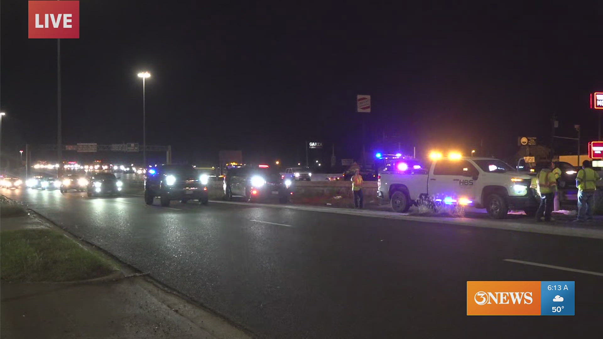 TRAFFIC ALERT: Backup on SPID westbound from Carroll Lane/Weber Road WB ...