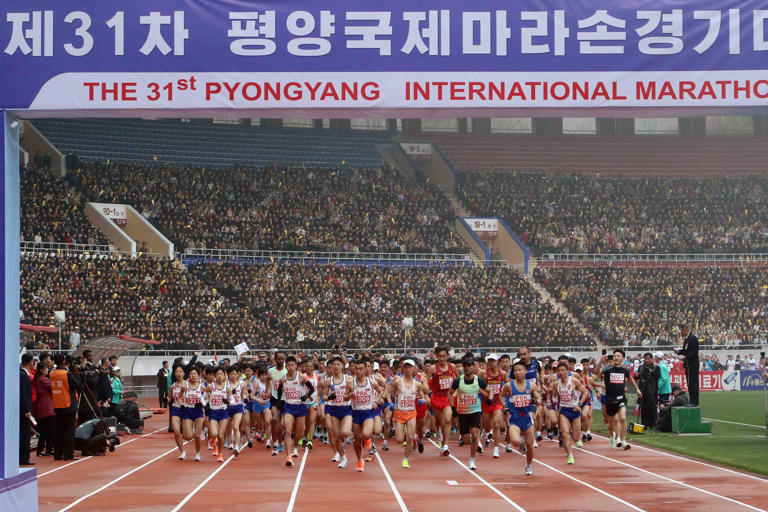 North Korean runner claims gold as country stages first international ...