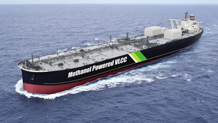 310,000-ton crude oil ship with massive methanol-powered engine planned ...
