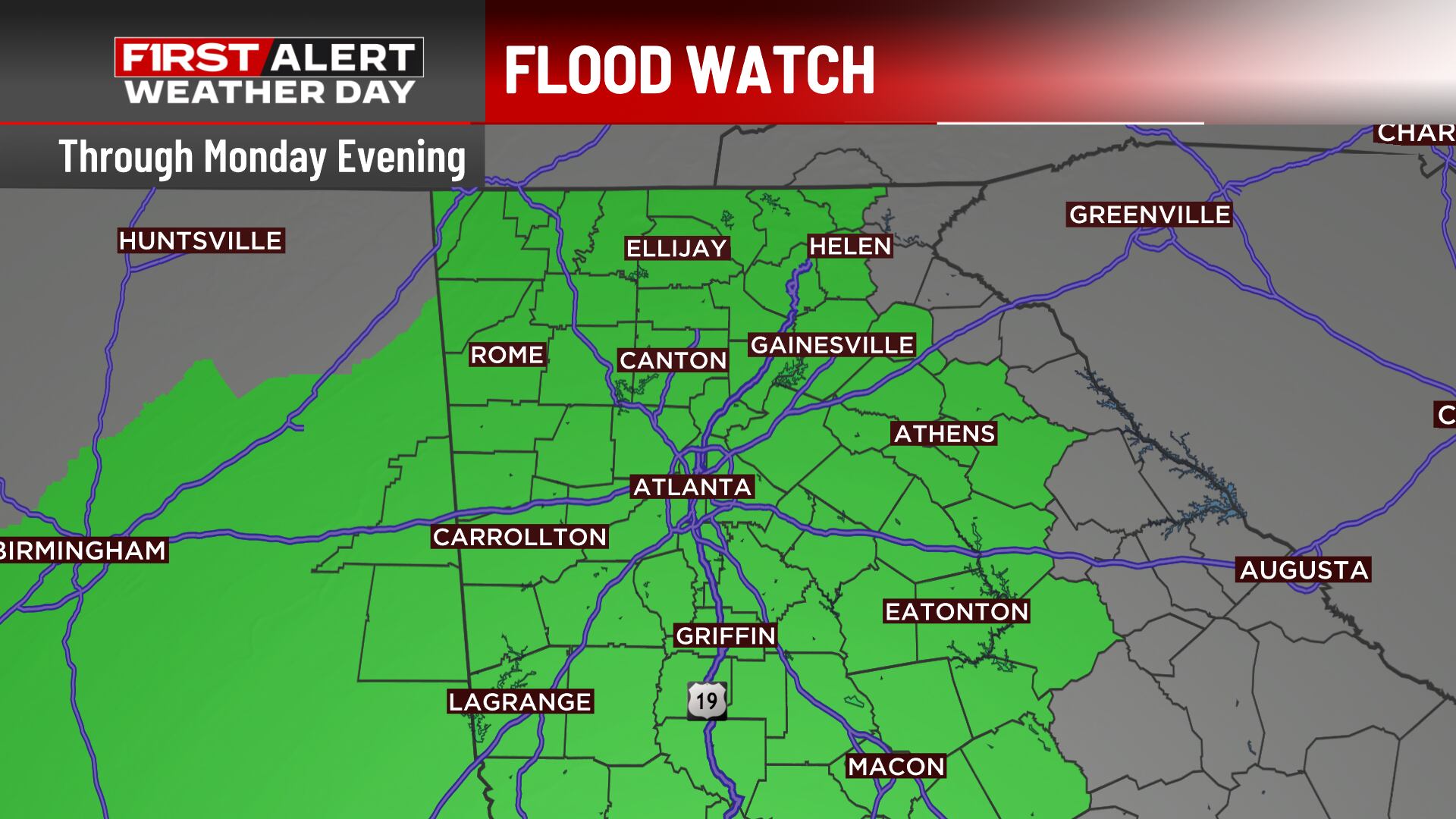 UPDATES: Flood watch remains in effect after heavy rain, strong storm ...