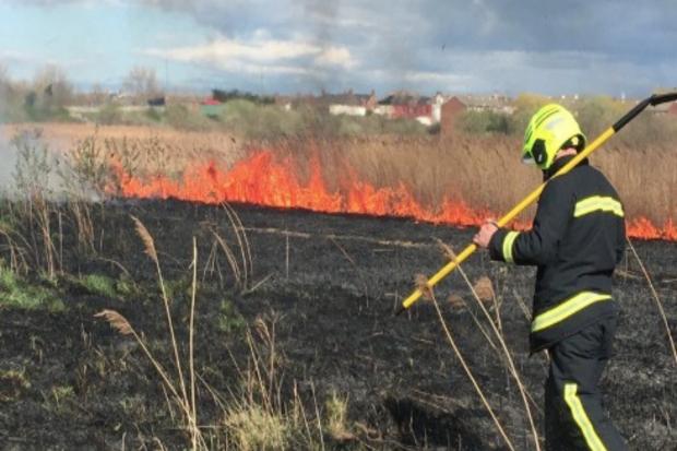 Firefighters battle large-scale 'deliberate' fire during 14 hour ...