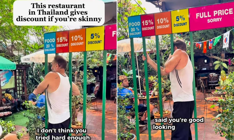 Thai restaurant sparks outrage with shocking 'skinny discount' for ...