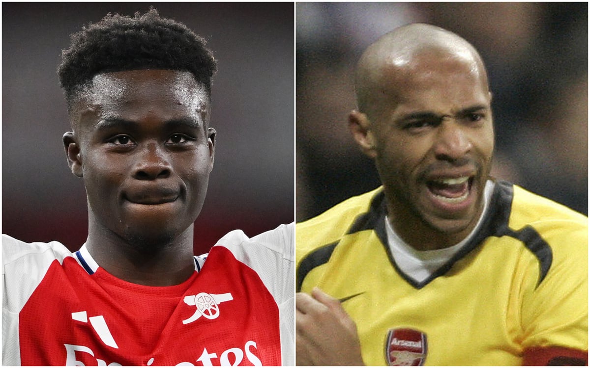 Arsenal: Bukayo Saka inspired by Thierry Henry ahead of Real Madrid ...