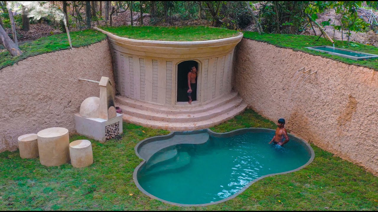 They Built This Modern Underground Hut in Just 30 Days