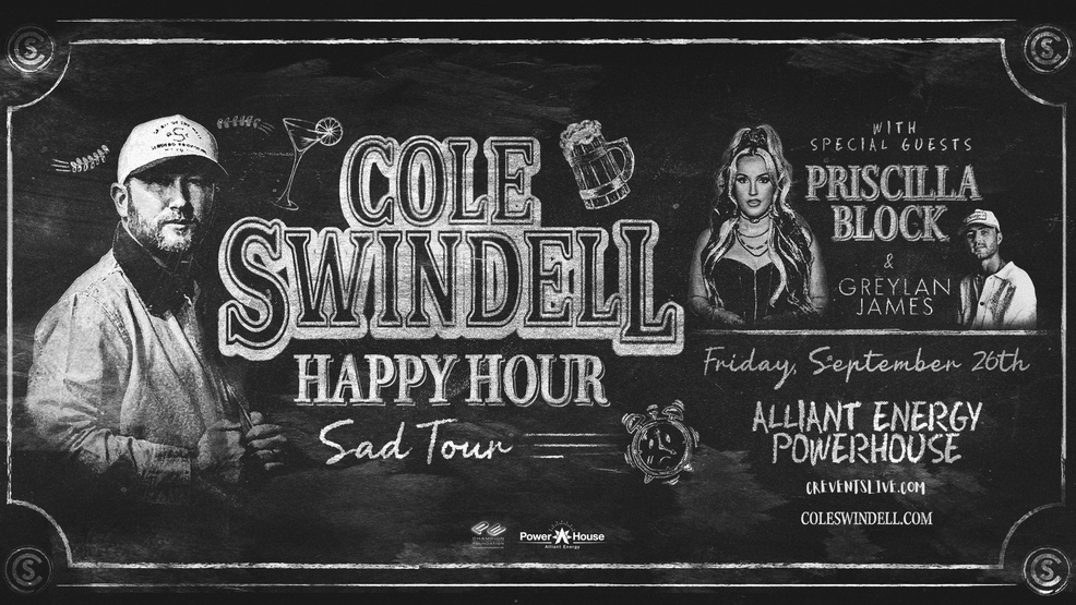Country singer Cole Swindell to stop in Cedar Rapids this September