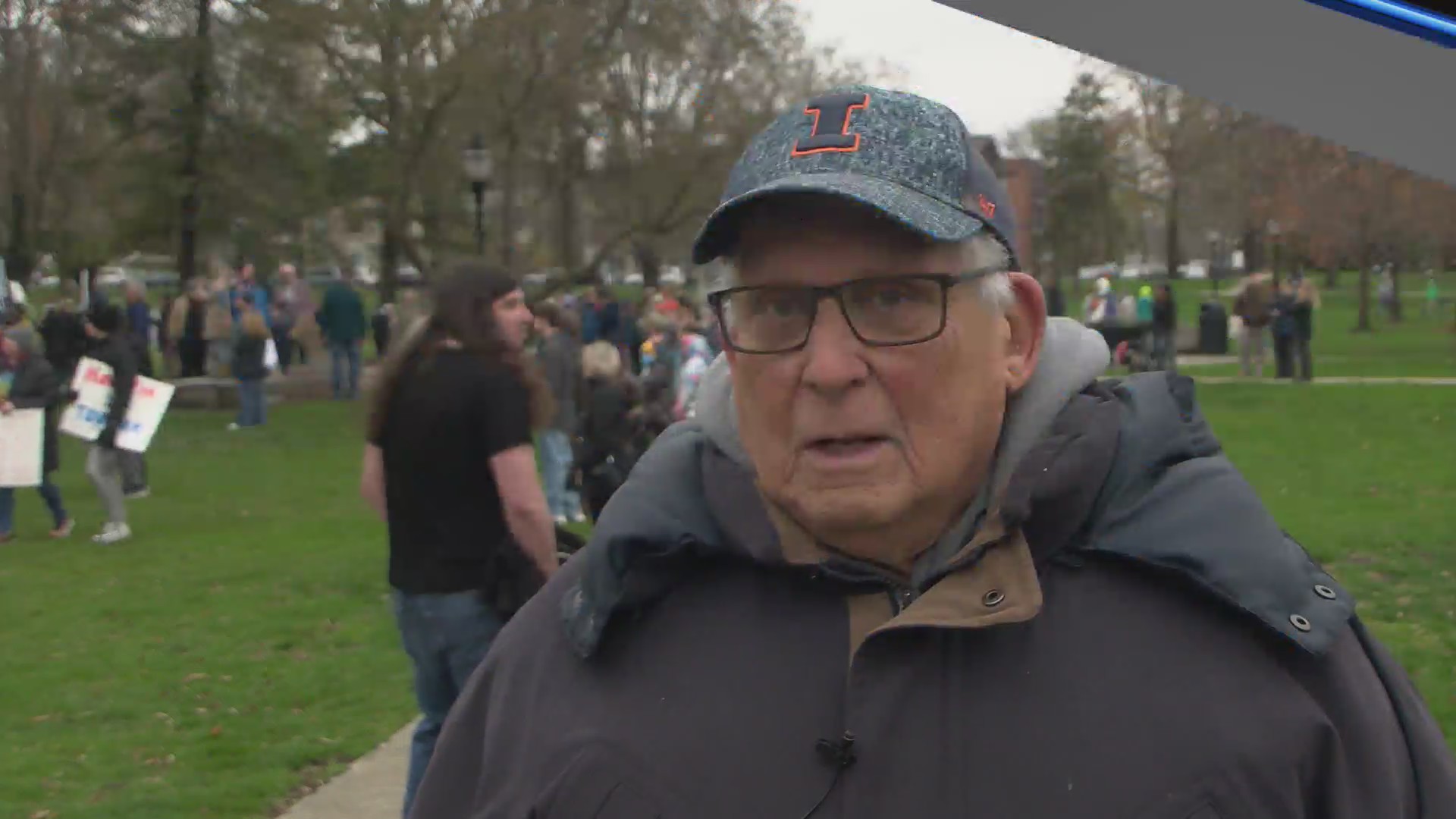 "Hands Off" protests break out across the nation, and in Central Illinois