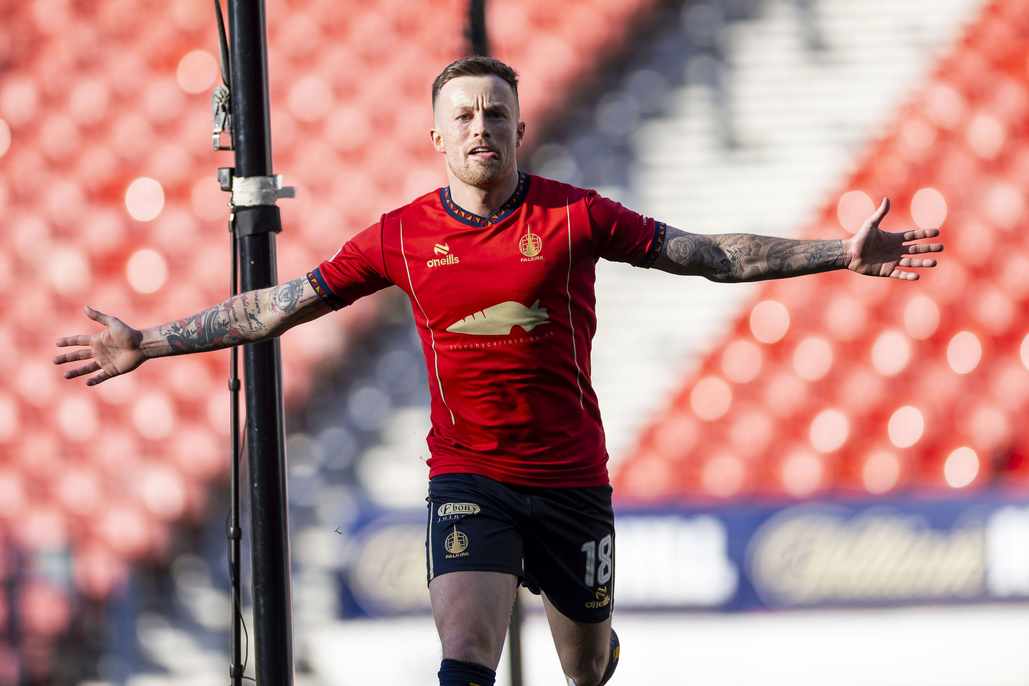 Falkirk ace triggers contract extension as boss John McGlynn hails star ...