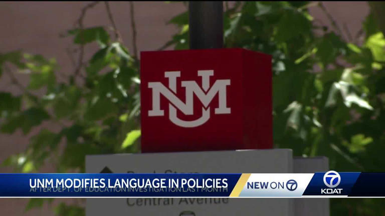 University of New Mexico updates policy language