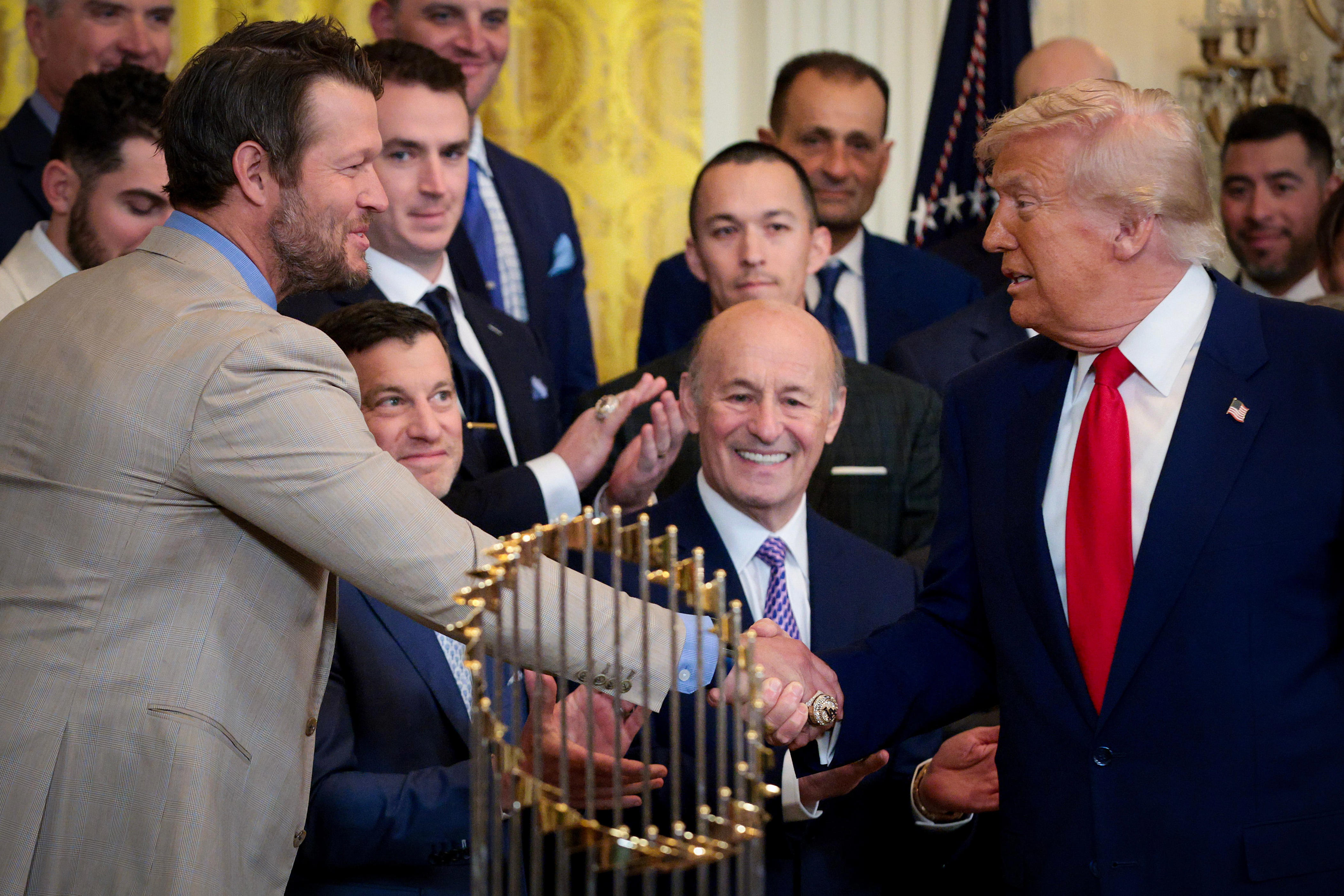 President Trump welcomes World Series champion Dodgers to White House