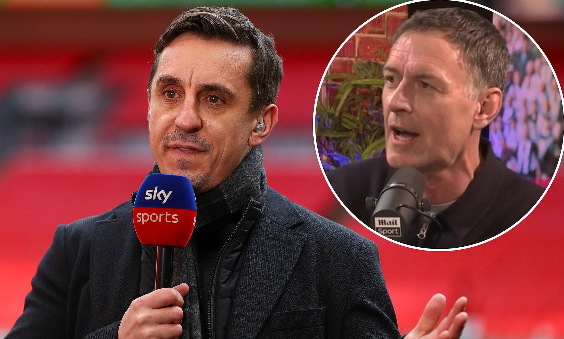 CHRIS SUTTON: Gary Neville is wrong, the idea that Man United and City ...