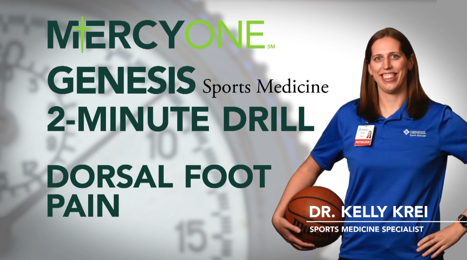 Tackling Dorsal Foot Pain | MercyOne Genesis 2-Minute Drill