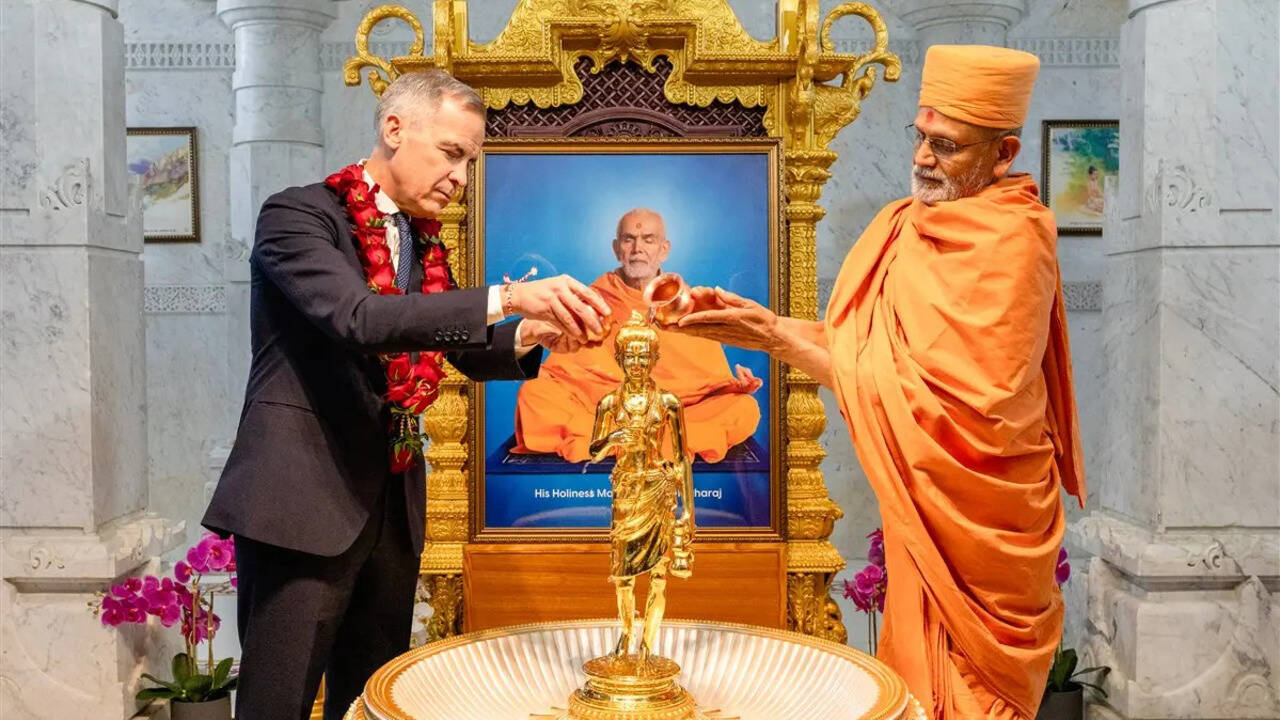 'Happy Ram Navami': Canadian Prime Minister Mark Carney Prays At Temple ...