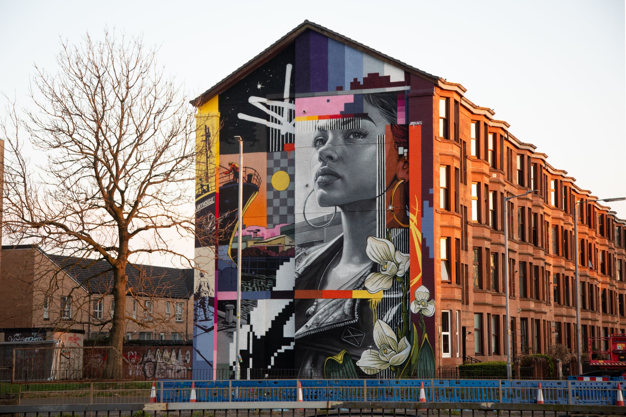 SWG3’s Yardworks GRID reveal striking new gable-end murals celebrating ...