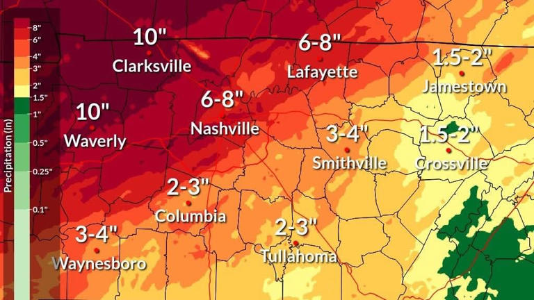 Tennessee storms kill 10