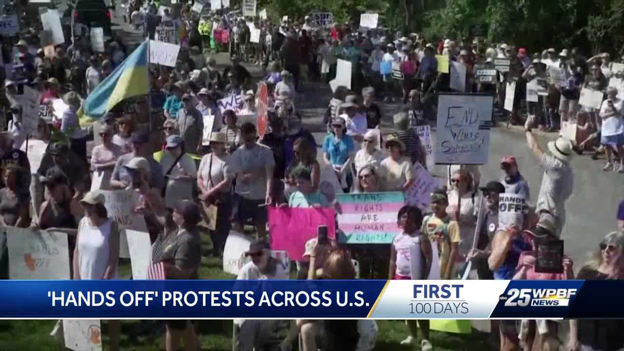 'Hands Off!' protests take place across the country in response to ...