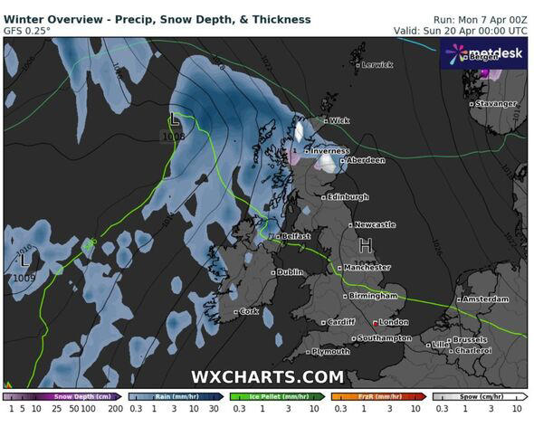 Cold weather forecast shows UK hit by -1C and even snow - map shows ...
