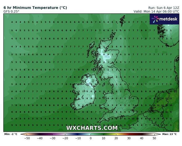 Cold weather forecast shows UK hit by -1C and even snow - map shows ...