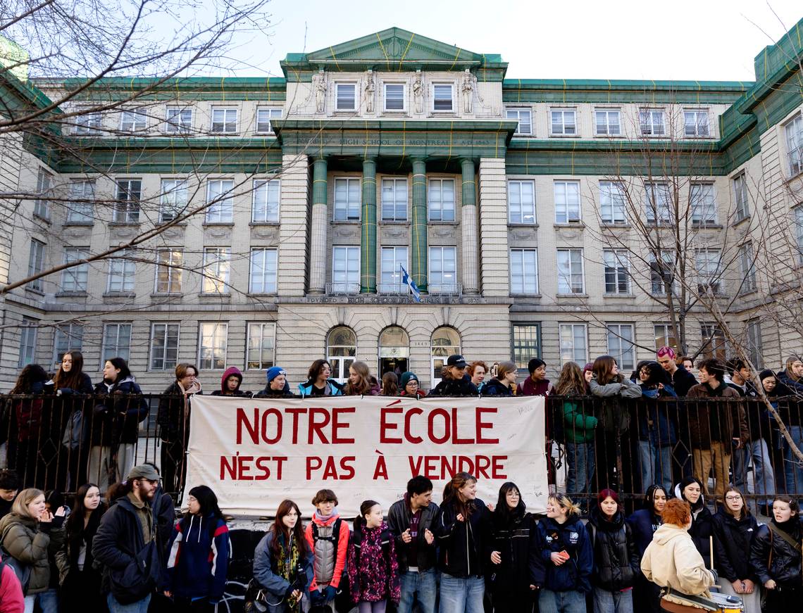‘Our school is not for sale’: FACE students protest scrapped renovation