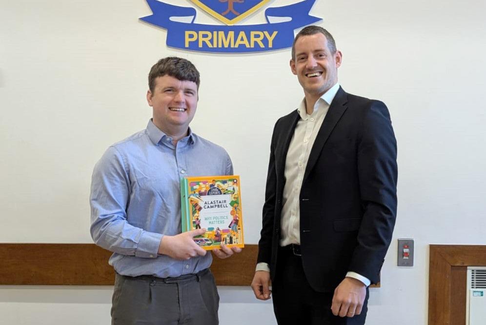 Young politicians and lawyers in the making at Dunclug Primary School