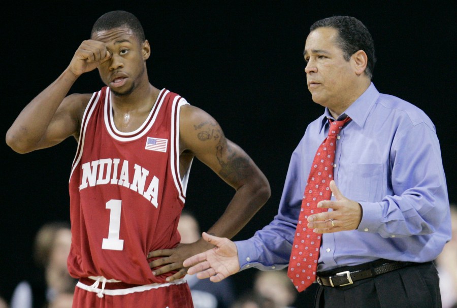Houston basketball coach Kelvin Sampson, a North Carolina native, looks ...