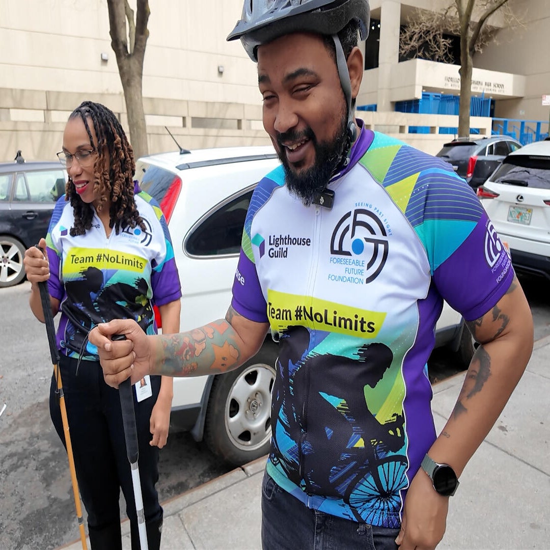 Visually impaired Bronx native training for TD Five Boro Bike Tour