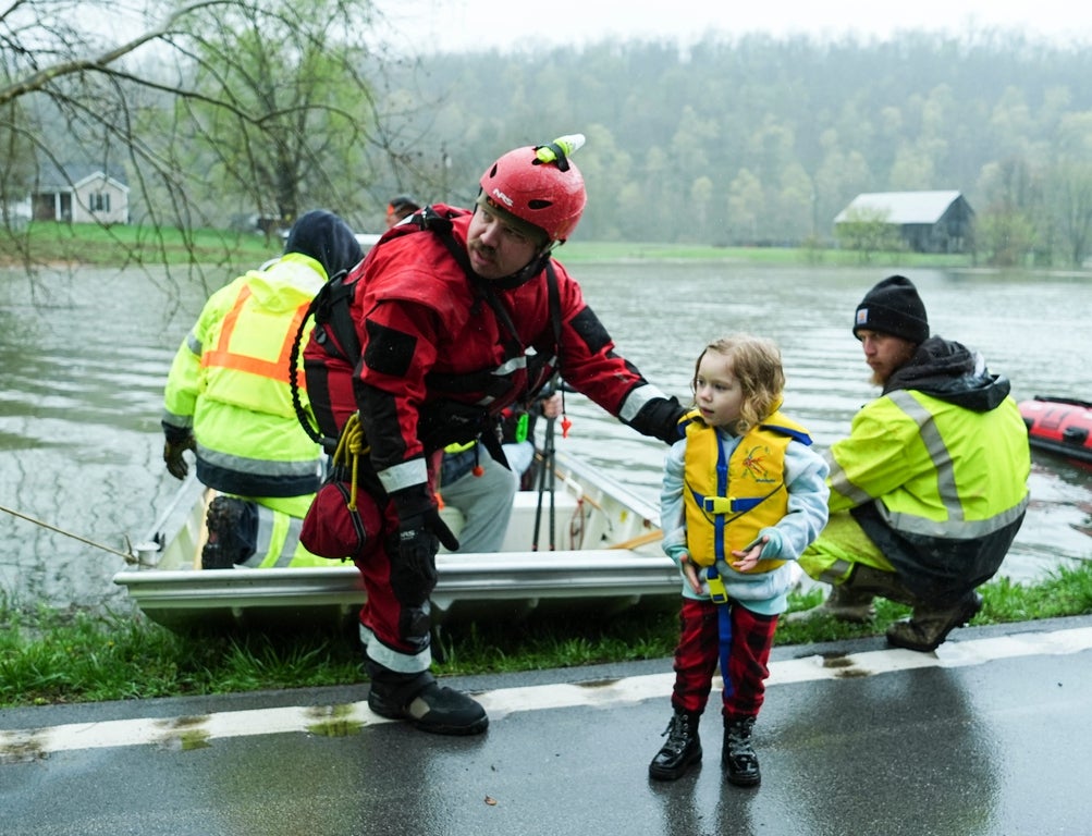 Numbing photos show chaos around US South and Midwest regions following deadly storm system