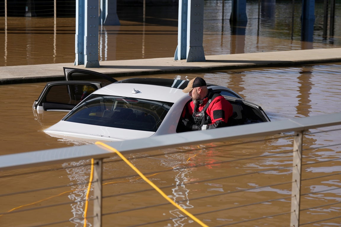 Sobering photos show severe flooding from storms in central US