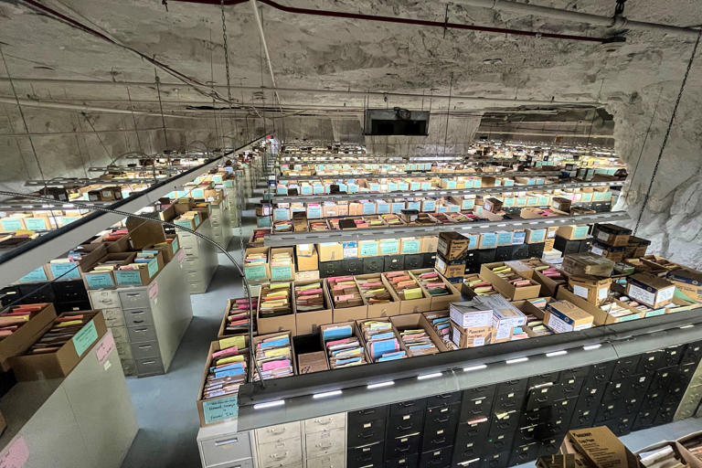 Inside the mine housing the federal government's retirement records ...