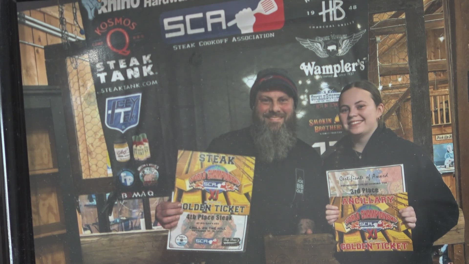 Father and Daughter make bet in BBQ competition