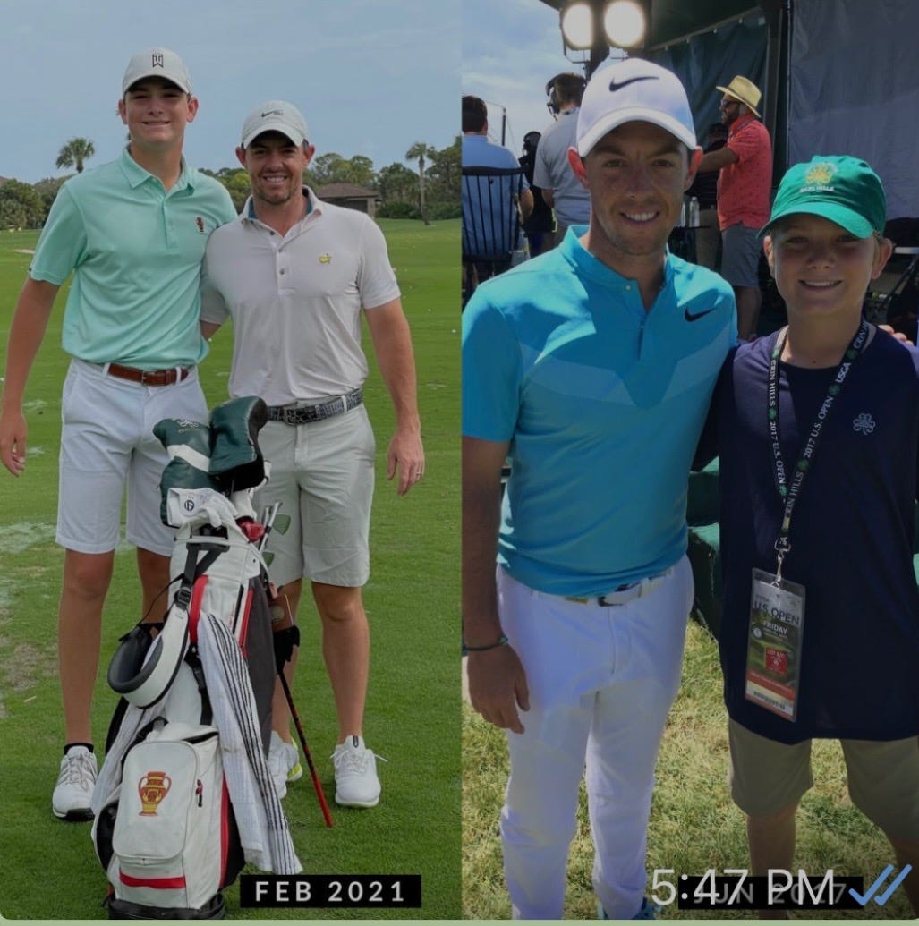 Meeting Rory McIlroy in 2017 sparked journey that led to Tuesday ...