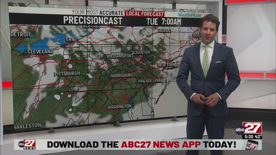 Cold and blustery Tuesday