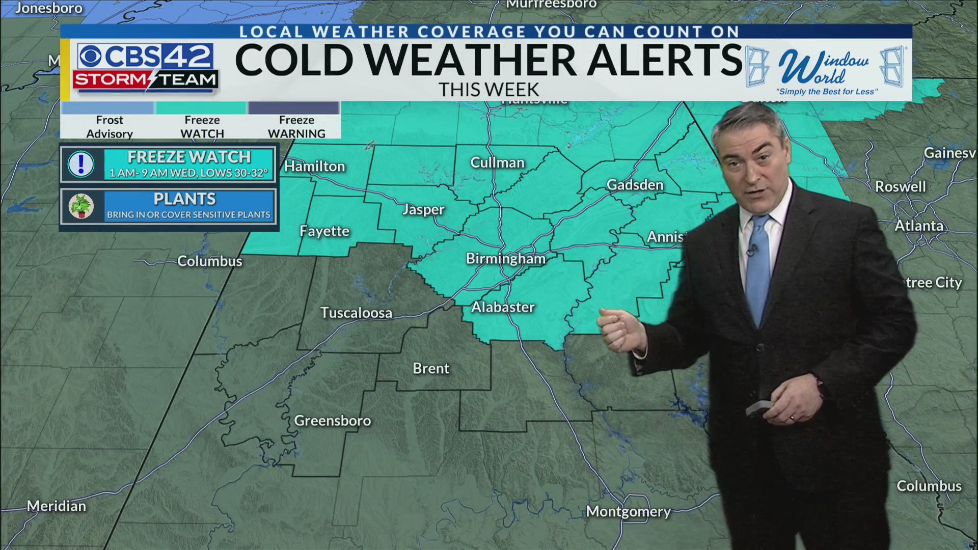Chilly start to the week with a freeze possible Wednesday monring - CBS ...