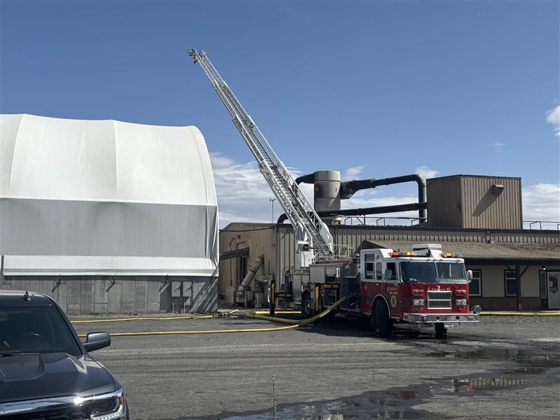 Firefighters put out scrubber fire at Burley pet food facility