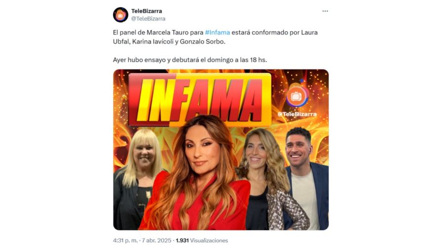 Vuelve Infama a América TV con Marcela Tauro como conductora: quiénes ...